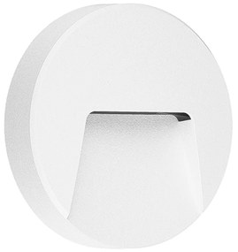 Zambelis E184 nástěnné LED svítidlo bílé, 3W, 3000K, ø13,5cm