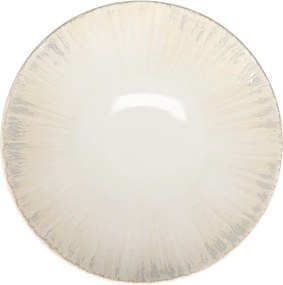 Světle šedý hluboký porcelánový talíř ø 25,5 cm Nuance – BonBistro