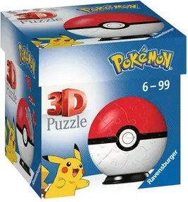 Ravensburger 3D Puzzle Puzzle-Ball Pokémon / 54 dílů / 8.1 cm