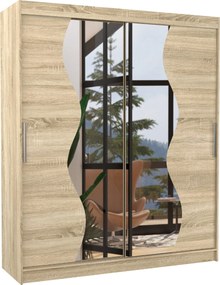 ADRK Furniture Posuvná skříň s zrcadlem MEDISON 180 ADRK-SW-MED-S-180
