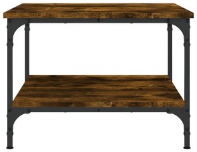 Konferenční stolek kouřový dub 55 x 55 x 40 cm kompozitní dřevo - Default Title