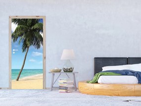 Vliesová fototapeta na zed' Palma na Pláži | 202 x 90 cm | DFTNV2948