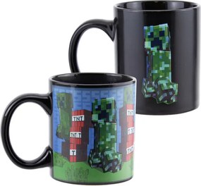 Hrnek měnící Minecraft Creeper