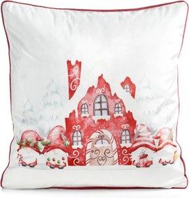 VÁNOČNÍ DEKORAČNÍ POVLAK NA POLŠTÁŘ COZY6 45X45 CM VZOROVANÝ