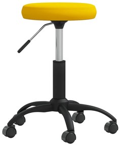 Jídelní židle hořčicově žlutá samet 3085734