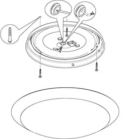 Eglo 97254 - LED Koupelnové stropní svítidlo PILONE LED/11W/230V bílá IP44