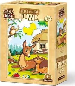 ART PUZZLE 5871 Dřevěné puzzle Srnčí maminka / 25 dílků / od 4 let