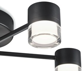Helestra Kala LED stropní světlo, černá, 11 zdrojů