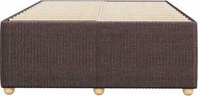 Rám postele bez matrace tmavě hnědá 120 x 200 cm textil 3284931