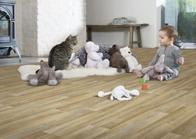 Beauflor, PVC podlaha - lino Ambient Silk Oak 603M - dub, na míru, šíře 3m,4m, hnědá, bez podkladu, chodba / předsíň