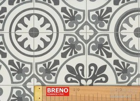 Breno PVC SLIMTEX Lagos 909D - ornamentální dlaždice, šíře 100 cm