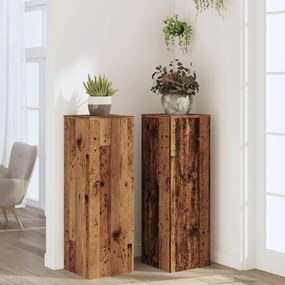 Stojany na rostliny 2 ks old wood 33x33x100 cm kompozitní dřevo 3307889