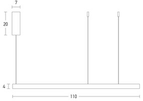 Zambelis 2008 závěsné LED stmívatelné svítidlo zlaté, 60W, 3000K, ø110cm