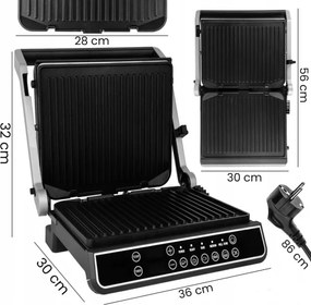 Elektrický kontaktní gril XXL 2500W