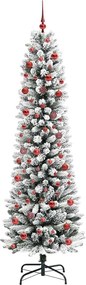 Umělý vánoční stromeček Bílá 210 cm PVC, kov a plast 3396117