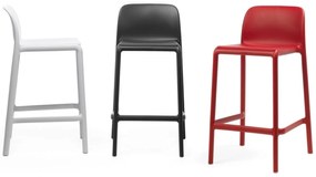Nardi Červená plastová barová židle Faro Mini 65 cm