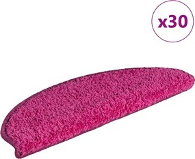 Schodové rohože 30 ks 65 x 21 x 4 cm růžové, půlkulaté, velké 3365822