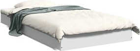 vidaXL Rám postele 100 x 200 cm kompozitní dřevo [842062] Barva: Bílá