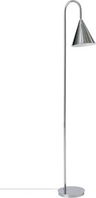 Kovová stojací lampa s ohybatelnou konstrukcí v leskle stříbrné barvě (výška 145 cm) Liam – Ellos Home