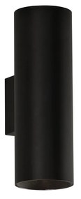 ACB Iluminacion Nástěnné LED svítidlo PIPE, v. 18 cm, 2x6W, CRI90 Barva: Černá, Stmívání: DALI/PUSH