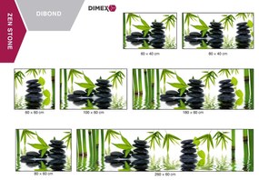 DIMEX | Dibond za kuchyňskou linku DBW-10060-032 | 100 x 60 cm | Kameny Zen