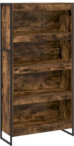 Knihovna 80 x 30 x 155 cm Kompozitní dřevo Kouřový dub 3403006
