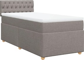 Box spring postel s matrací taupe 90x190 cm textil 3288846