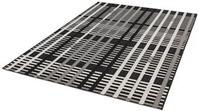Tribeca Design Kusový koberec Granton Black Grid Rozměry: 160x230 cm