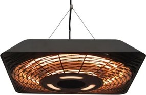 Outsunny Infračervený zářič 2000 wattový topný zářič s dálkovým ovládáním 3 stupně vytápění ochranný obal LED indikace IP45 tepelné záření terasový z…