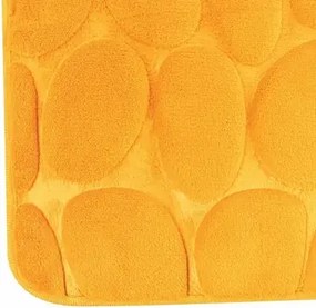 MSV PEBBLES koupelnová předložka 40 x 60 cm žlutá / PU pěna / protiskl