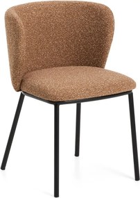 Čalouněné jídelní křeslo v terakotové barvě Ciselia – Kave Home