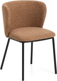 Čalouněné jídelní křeslo v terakotové barvě Ciselia – Kave Home