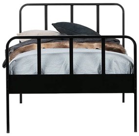 Kovová postel mees 90 x 200 černá MUZZA
