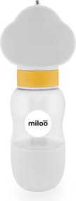 MilooPets Cestovní láhev a miska 2v1 pro psy PawDuo bílá (350ml + 180ml)