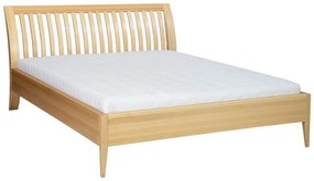 Drewmax LK191 160x200 cm dřevěná postel masiv buk dvojlůžko