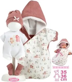 Llorens M636-50 obleček pro panenku miminko NEW BORN velikosti 35-36 c