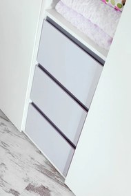 Klups Dětský pokoj Dalia s postýlkou 140x70 cm šedý