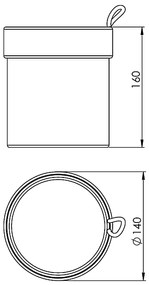 Gedy Gedy, MALVA kosmetický organizér, zelená, 100207