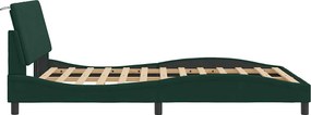 Rám postele bez matrace Hanko tmavě zelená 120 x 200 cm samet 3207840