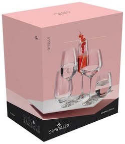 Crystalex - Bohemia Crystal Sklenice na bílé i červené víno Giselle 455 ml, 6 ks