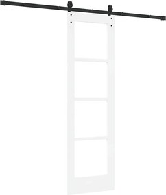 Posuvné dveře ORKDAL 61 x 198,5 cm Masivní borové dřevo a sklo 3332462