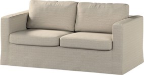Potah na pohovku IKEA Karlstad 2-místná , nerozkládací, dlouhý barva béžová látka pletený vzor