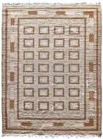 Diamond Carpets koberce Ručně vázaný kusový koberec Guggenheim DESP P81 Brown Natural - 140x200 cm