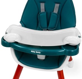 Milly Mally Jídelní židlička 2v1 Malmo zelená