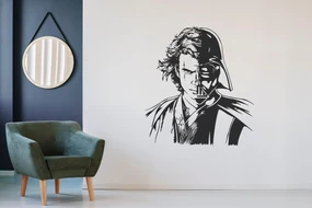 Lepy.cz Samolepka na zeď Star Wars - Skywalker - Darth Vader Velikost (šířka x výška): 50x55cm, Barevná varianta: Černá