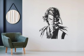 Lepy.cz Samolepka na zeď Star Wars - Skywalker - Darth Vader Velikost (šířka x výška): 75x82cm, Barevná varianta: Černá