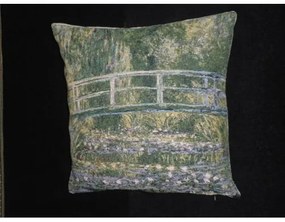 Gobelínový povlak na polštář  - Pont de Giverny by Monet