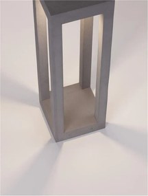 NV 9540216 Venkovní sloupkové svítidlo BEV šedý beton skleněný difuzor LED 5W 3000K 120-230V IP65 - NOVA LUCE
