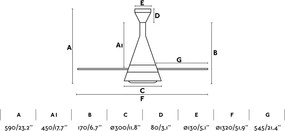 FARO WIND 33392 52“ bílá/bílá Reverzní stropní ventilátor