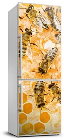 Wallmuralia Foto tapeta na ledničku Pracující včely 60x180 cm